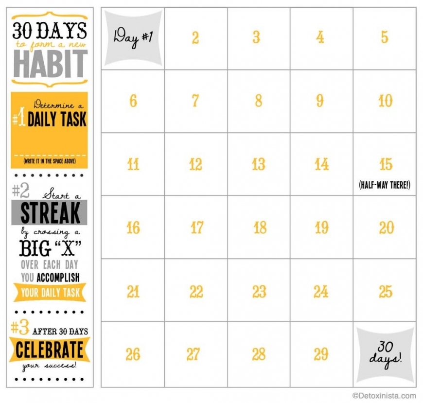 30 Day Countdown Calendar Printable Free Letter Templates 30 Day Countdown Calendar Printable Free Letter Templates